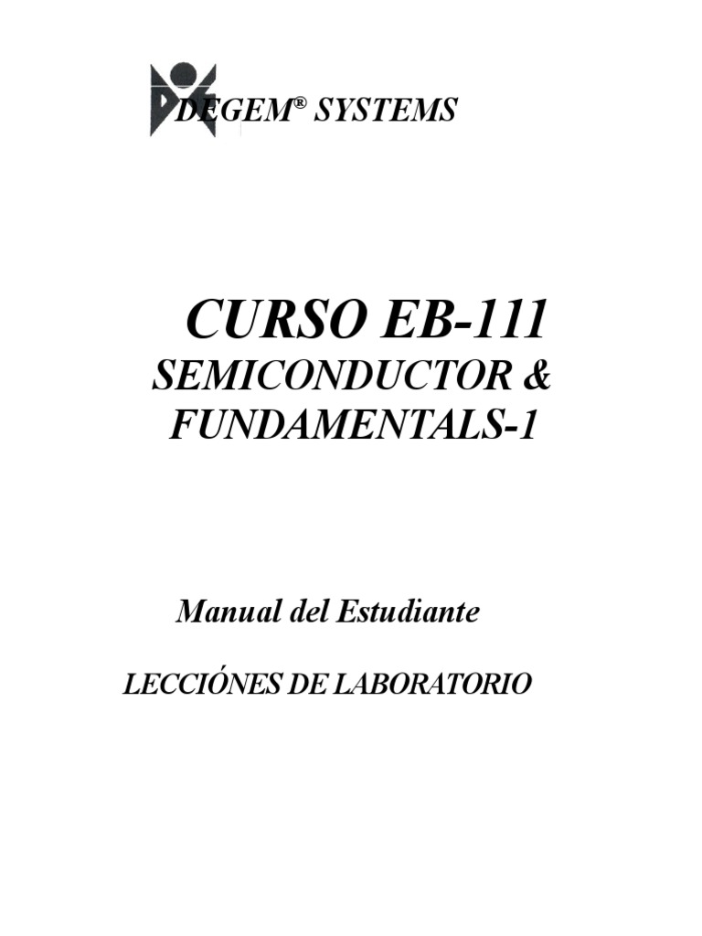 Eb111 Student SPN | PDF | Rectificador | Transistor