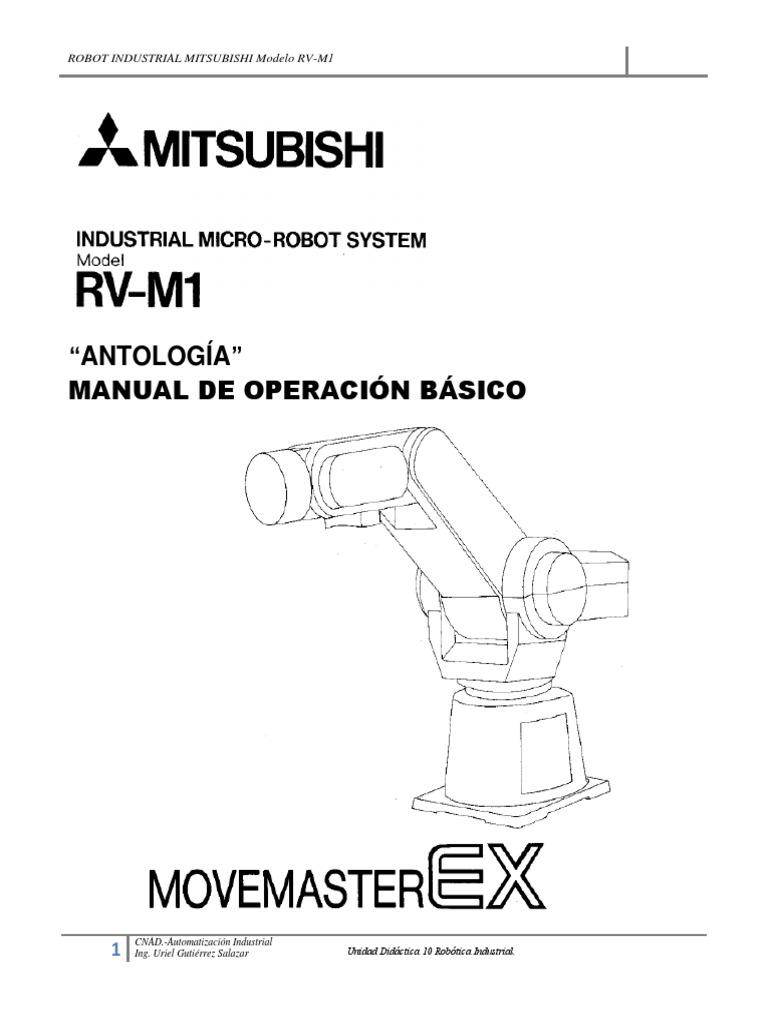 Manual Operacion Robot RV1 | PDF | Robot | Robótica