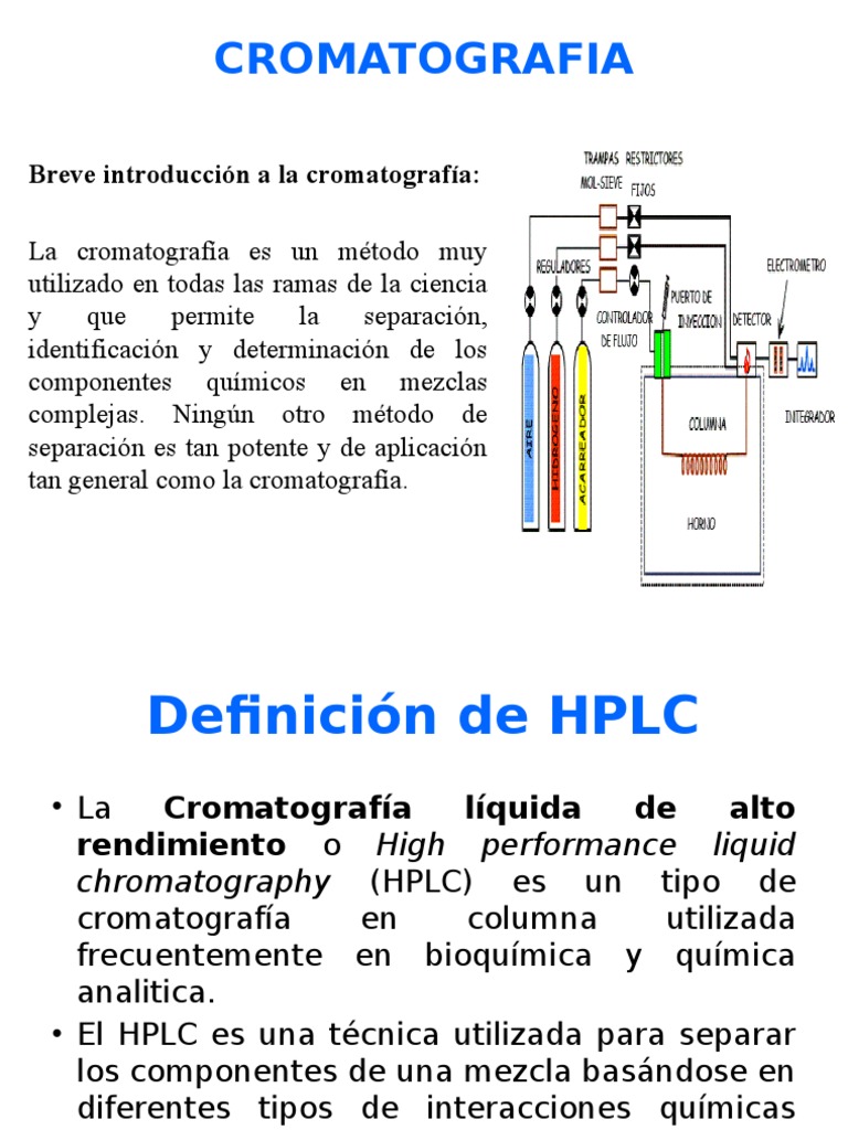 5- CROMATOGRAFIA hplc | Cromatografía líquida de alto rendimiento ...