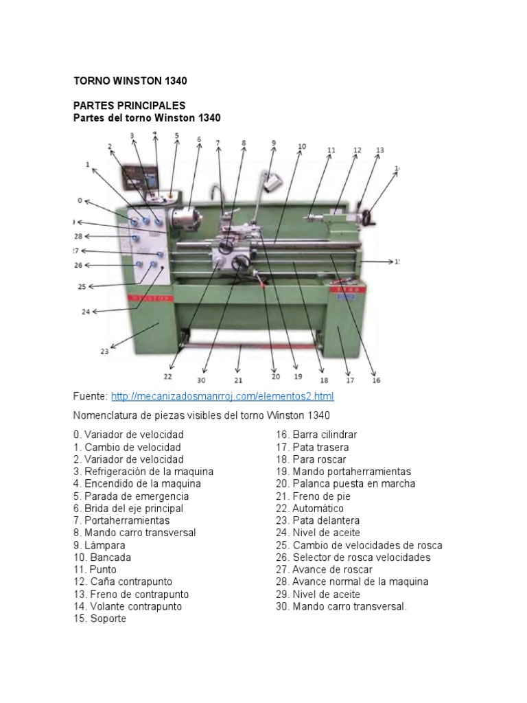Plan de Mantenimiento para Torno | PDF | Máquinas | Bienes manufacturados
