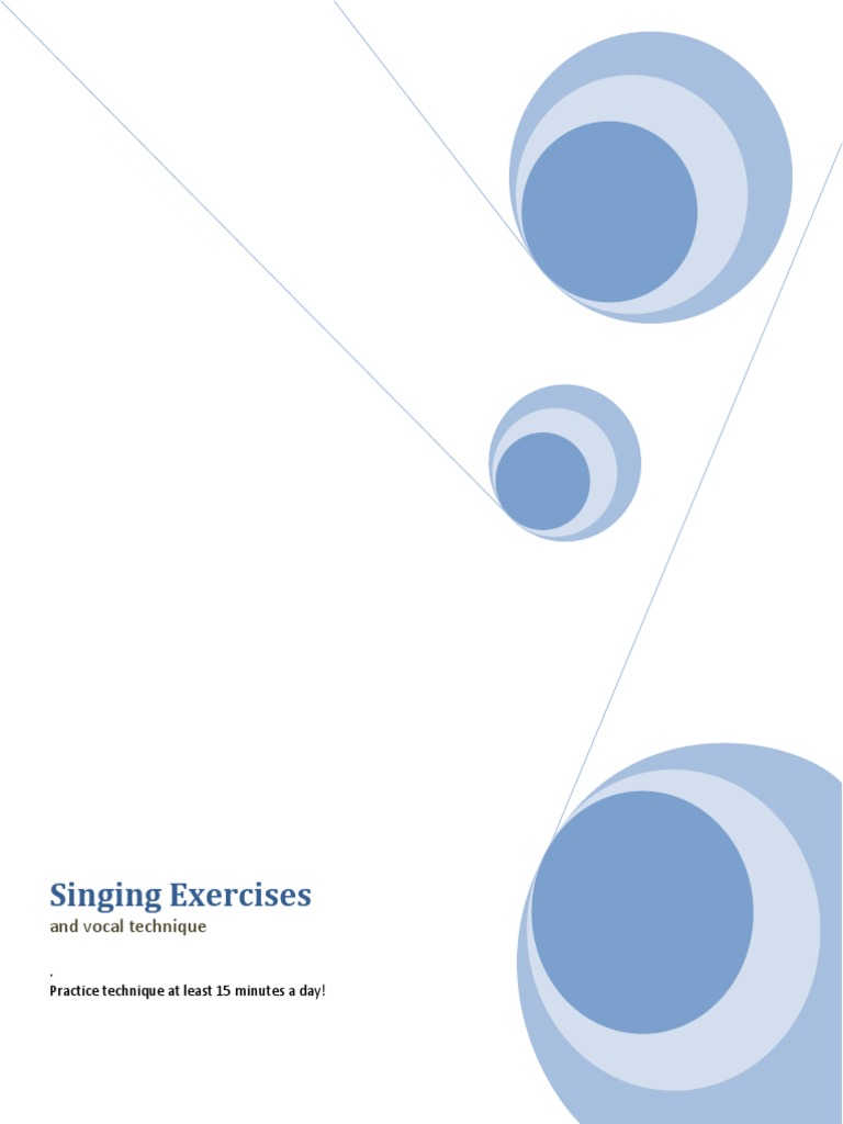 Singing Exercises and Vocal Technique | PDF | Vocal Pedagogy | Vowel