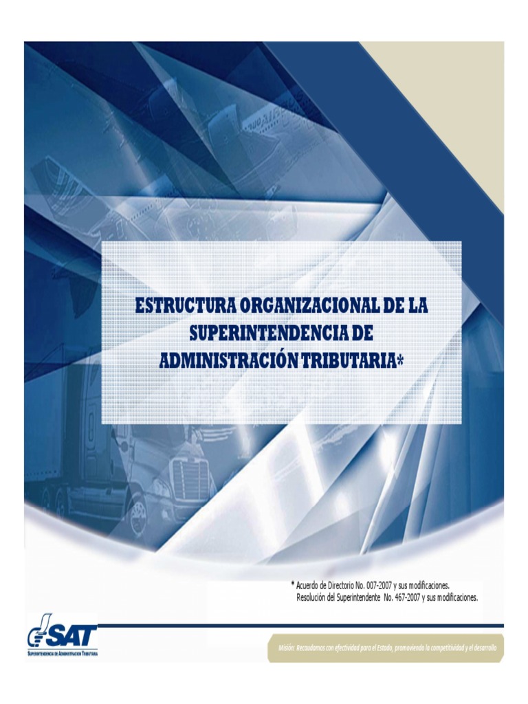 Estructura de la SAT y su Misión | PDF | aduana | Competitividad