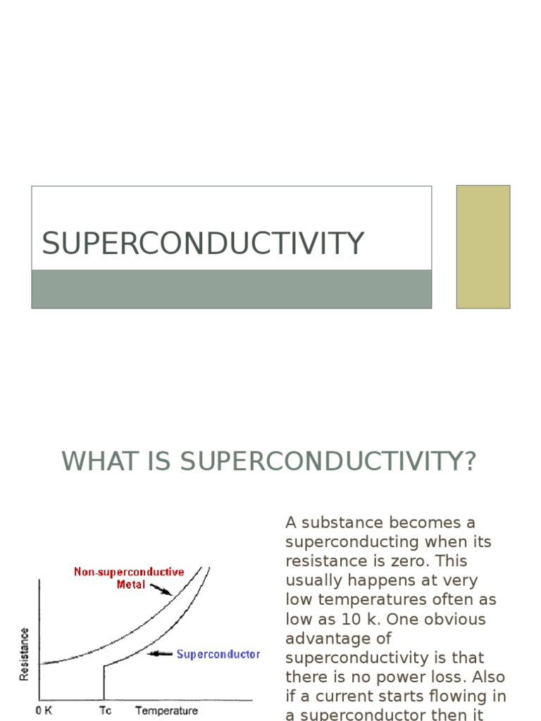 Superconductivity | PDF | Superconductivity | Electric Current