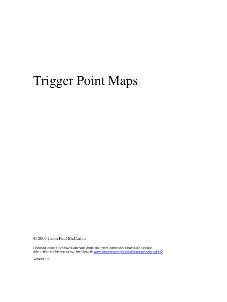 Trigger Point Maps | PDF | Foot | Myofascial Trigger Point