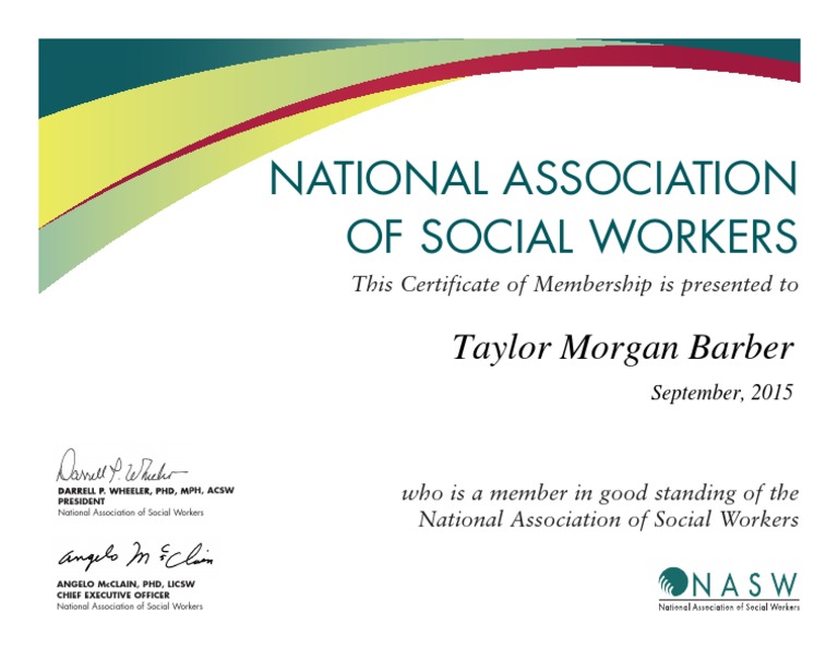 Nasw Certificate | PDF