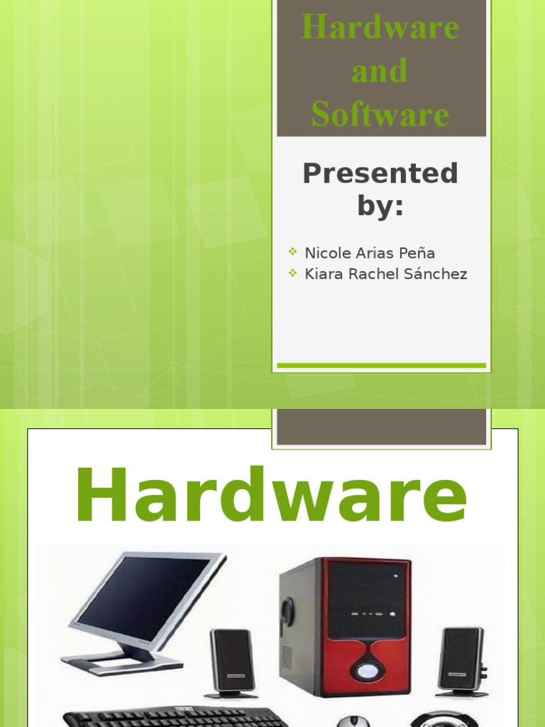 Hardware and Software Components Input and Output | PDF | Computer Hardware | Input/Output