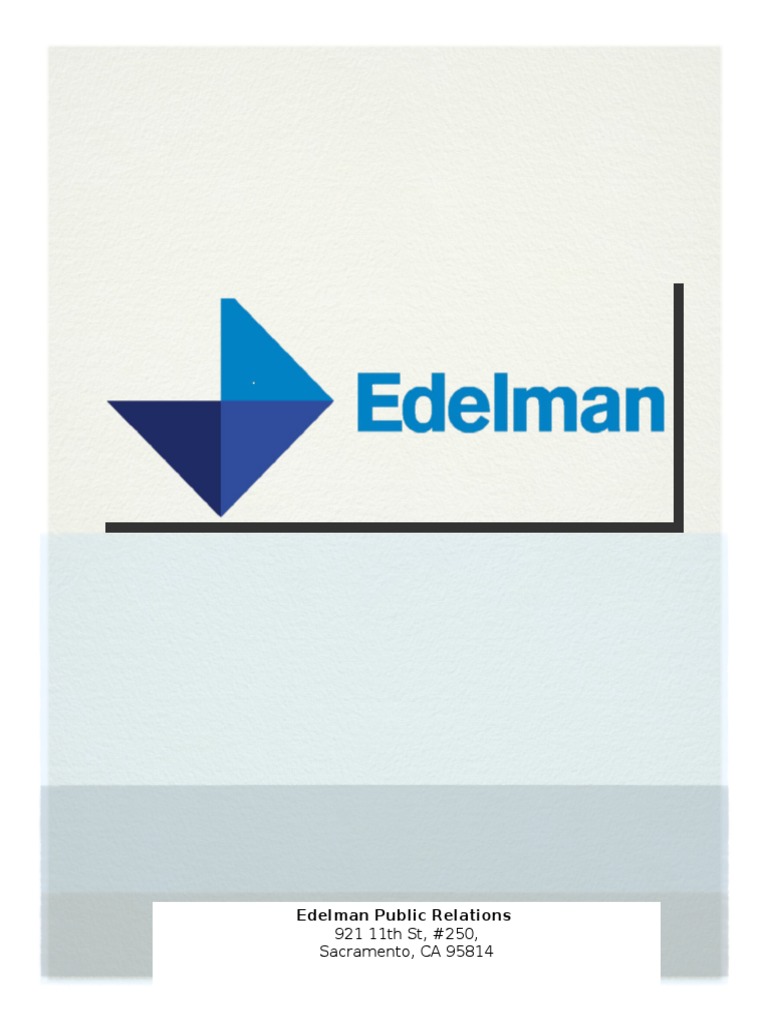 Edelman Public Relations | Focus Group | Digital & Social Media