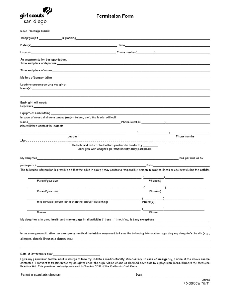 Permission Form | PDF | Medicine | Health Sciences