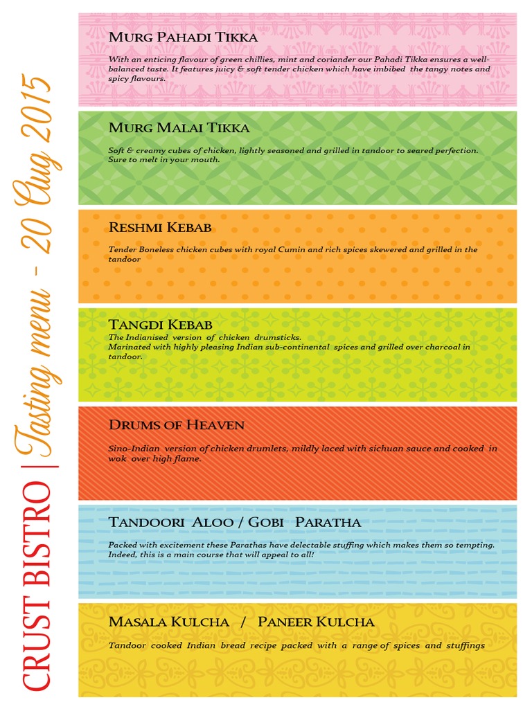 Sample Menu | PDF