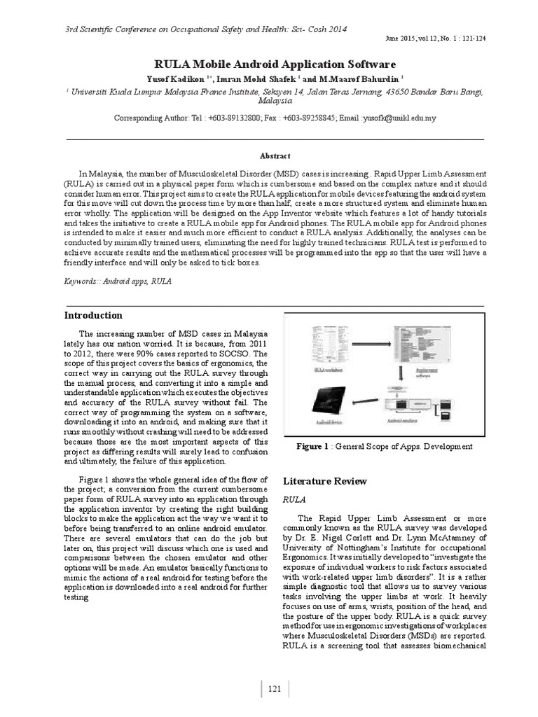 RULA Software | PDF | Ios | Android (Operating System)