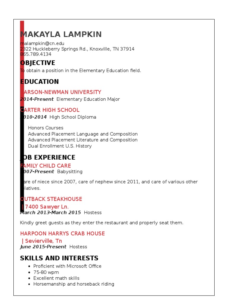 Resume Final | PDF