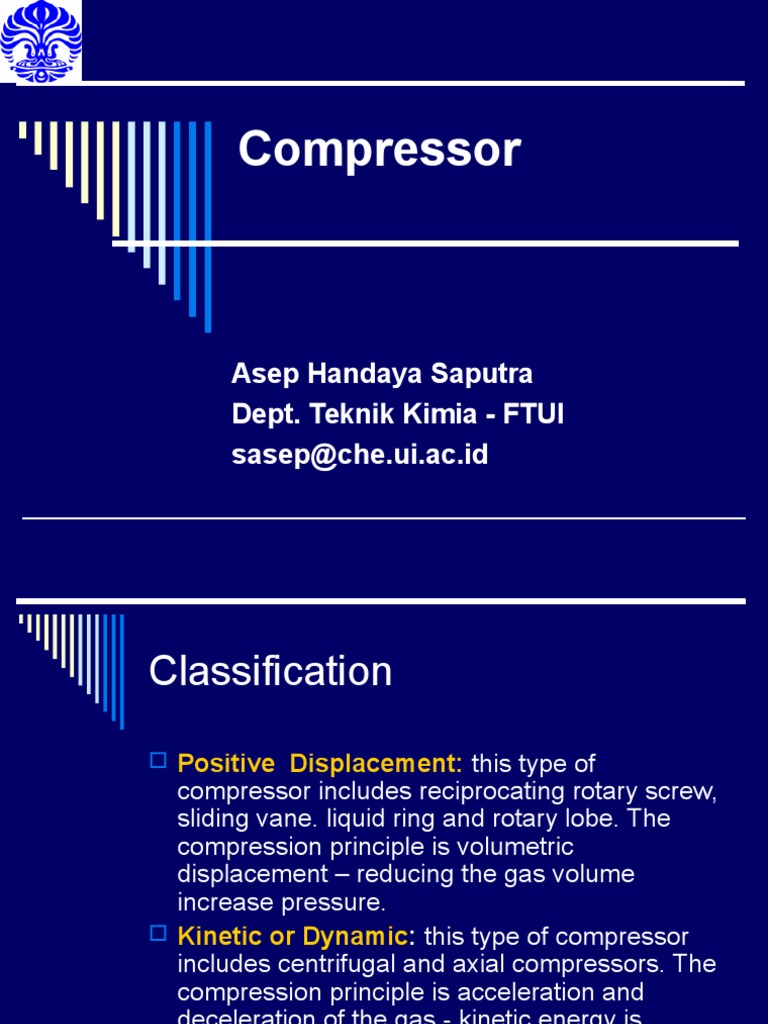 Compressor: Asep Handaya Saputra Dept. Teknik Kimia - FTUI Sasep@che ...