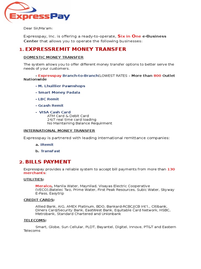 ExpressPay Details | PDF | American Express | Credit Card