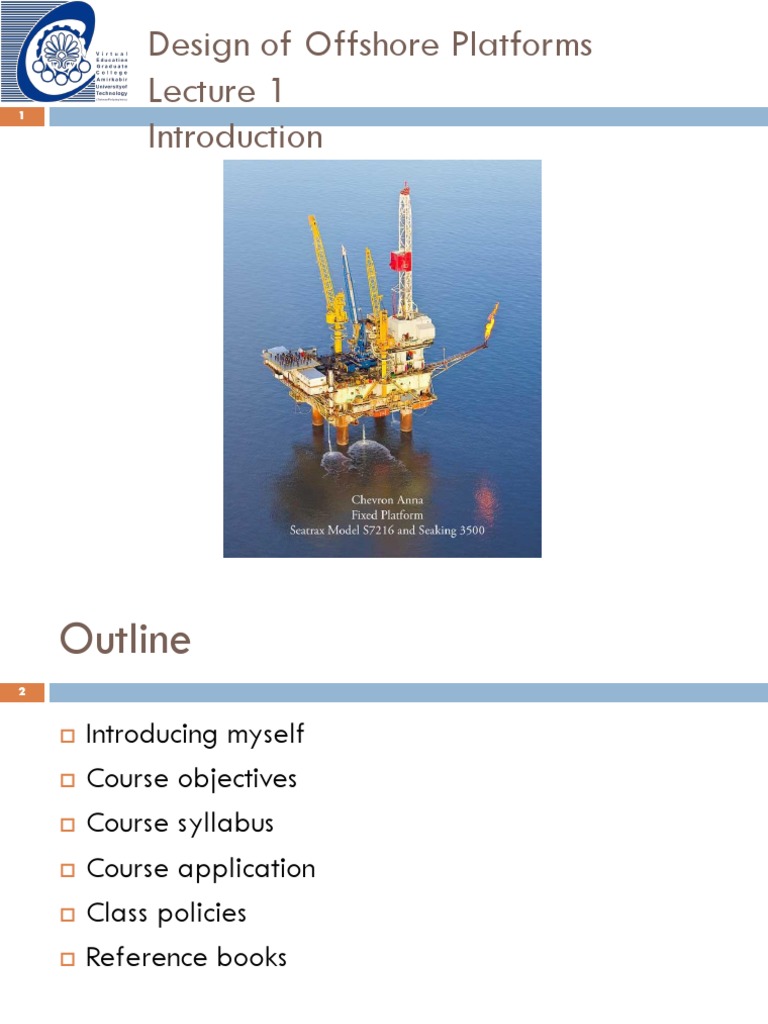 Design of Offshore Platforms | PDF | Offshore Drilling | Oil Well