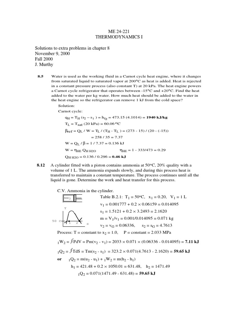Thermo Problems | Download Free PDF | Heat | Properties Of Water