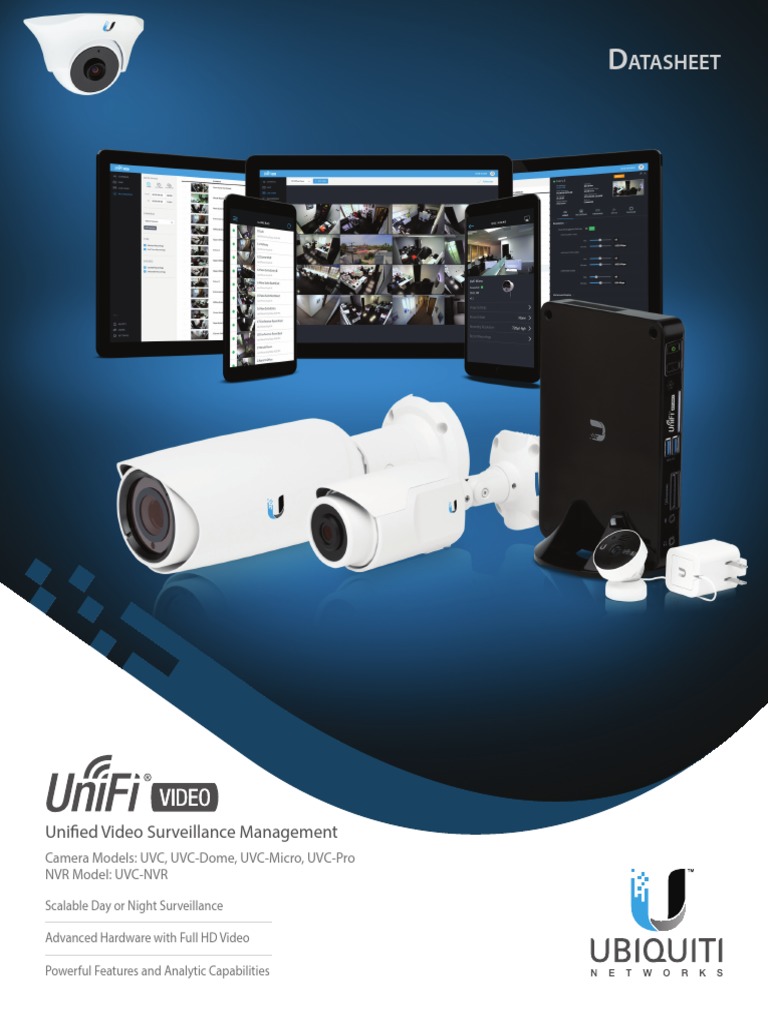 Ubiquiti UVC Data Sheet | Download Free PDF | Web Browser | Tablet Computer