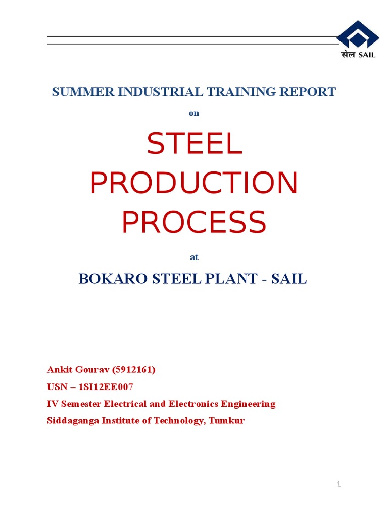 Summer Industrial Training Report | PDF | Coke (Fuel) | Industries