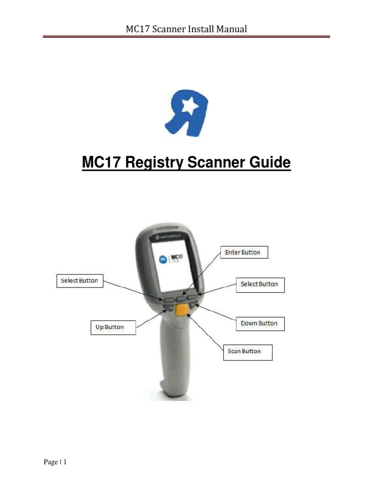 MC17 Scanner Installation Guide | PDF | Barcode | Image Scanner