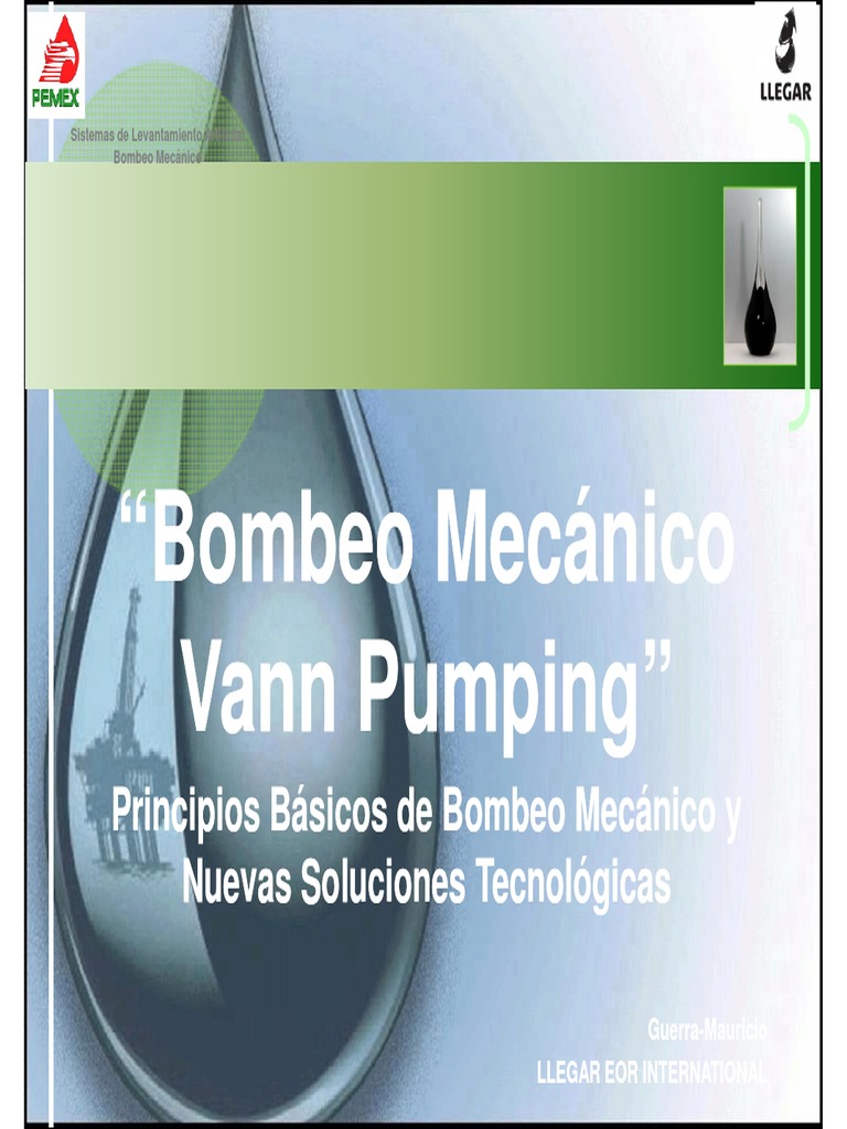 Bombeo Mecánico (Vann Pumping) | PDF | Tecnología