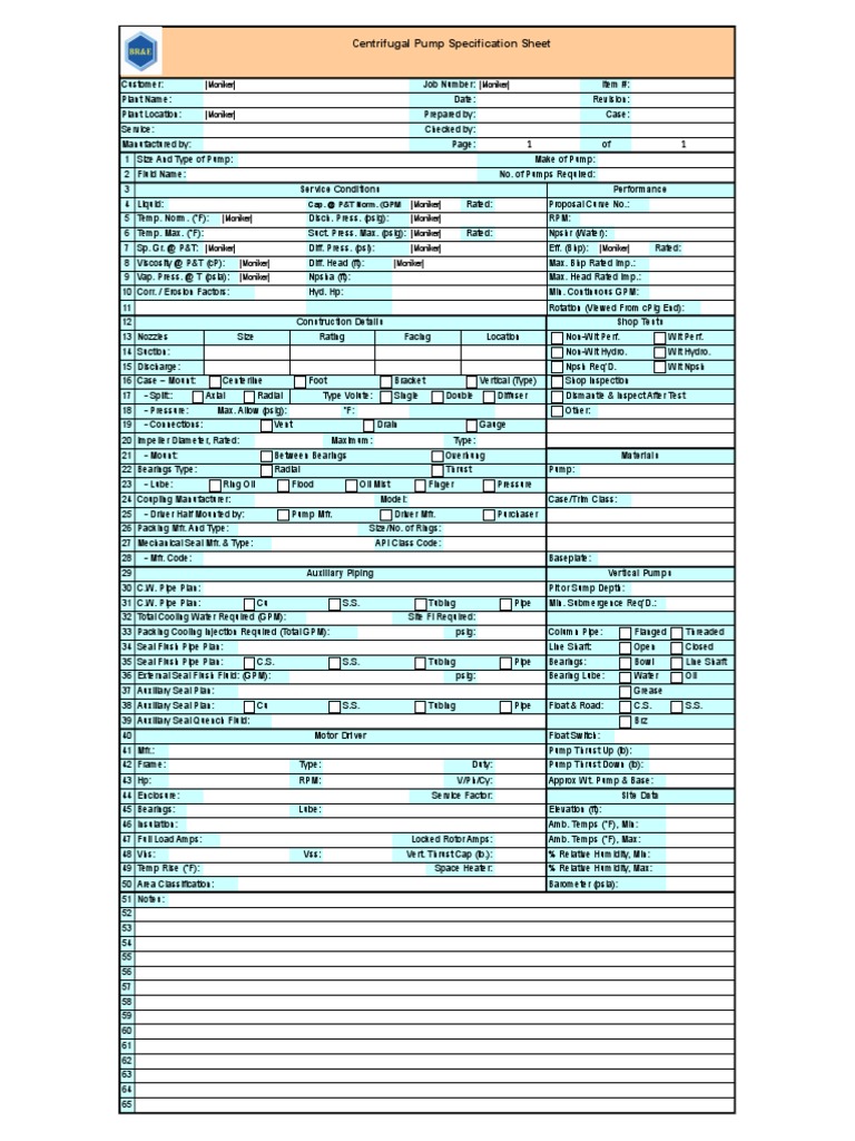 Pump (English) Template | PDF | Pump | Bearing (Mechanical)