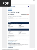 British Airways Booking | PDF | Baggage | Fee