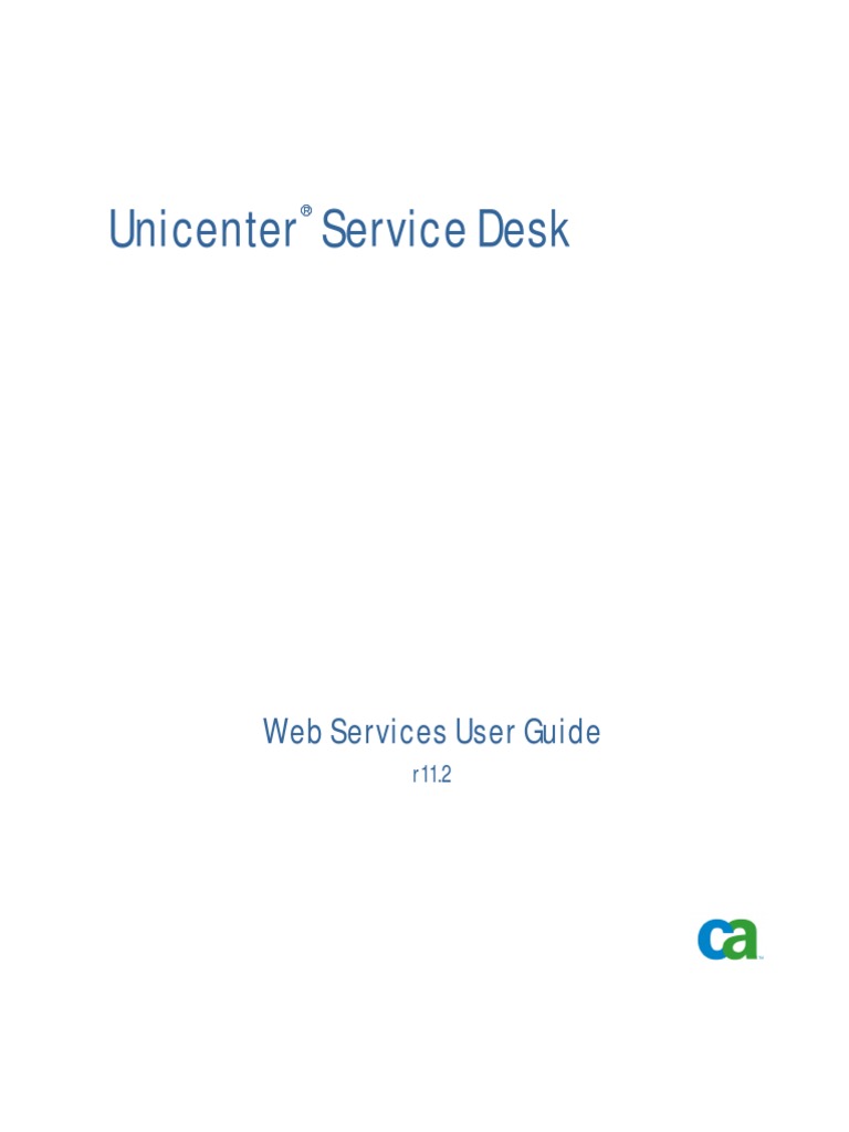 CA Servicedesk Webservices User Guide | PDF | Public Key Cryptography ...