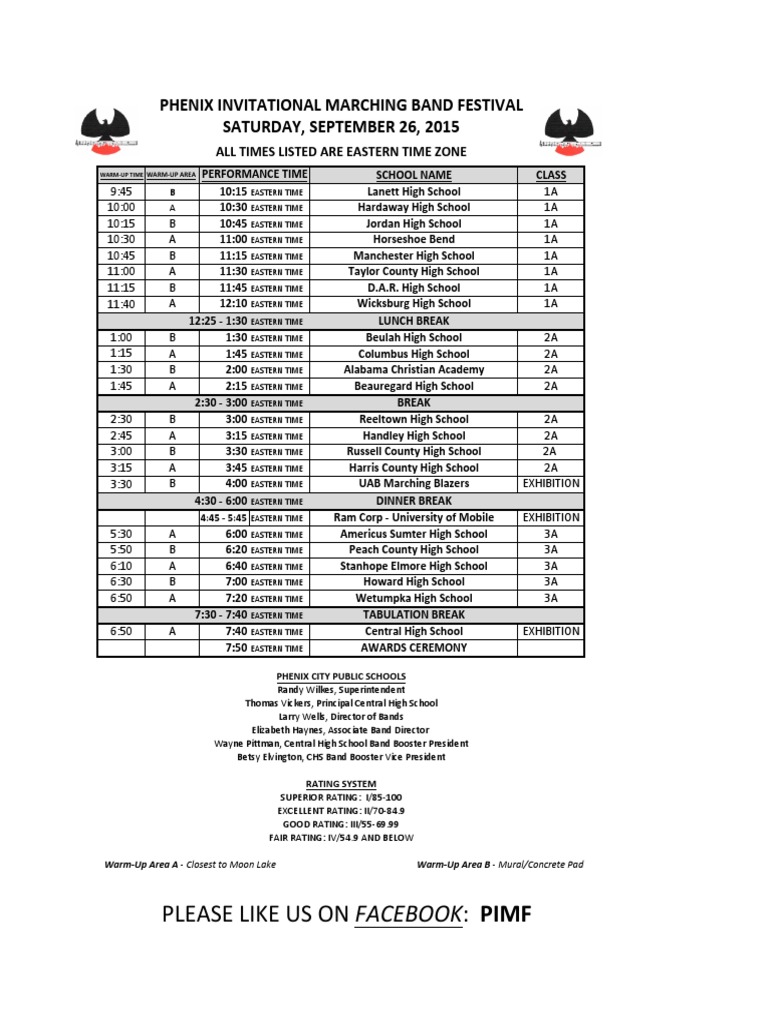Pimf 35 Schedule - Official 5.0 | PDF