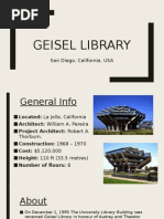 Geisel Library Full Report | PDF | Architectural Design | Architecture