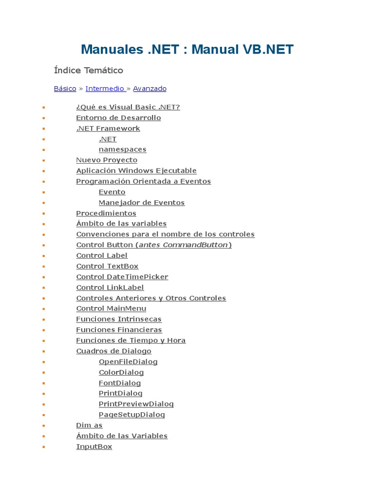 Manual | PDF | Entorno de desarrollo integrado | Básico