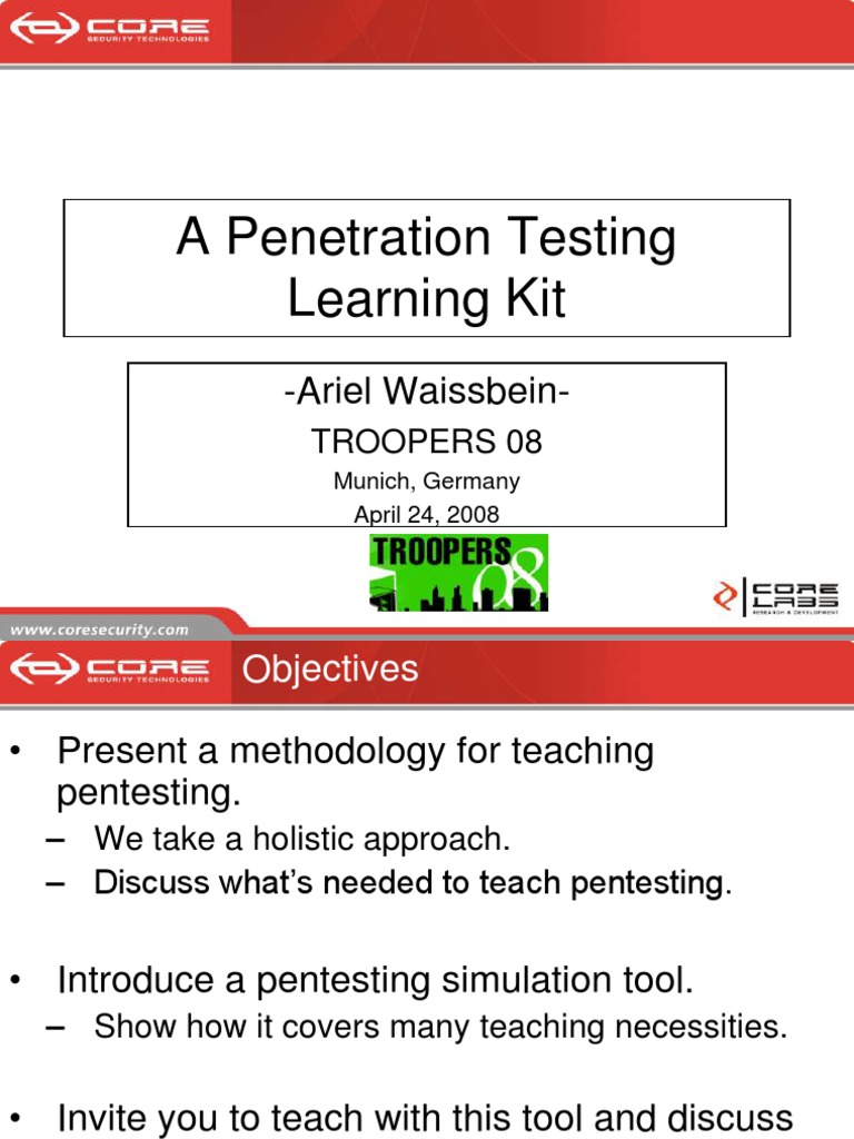 Penetration Testing Learning Kit | PDF | Penetration Test | Exploit ...