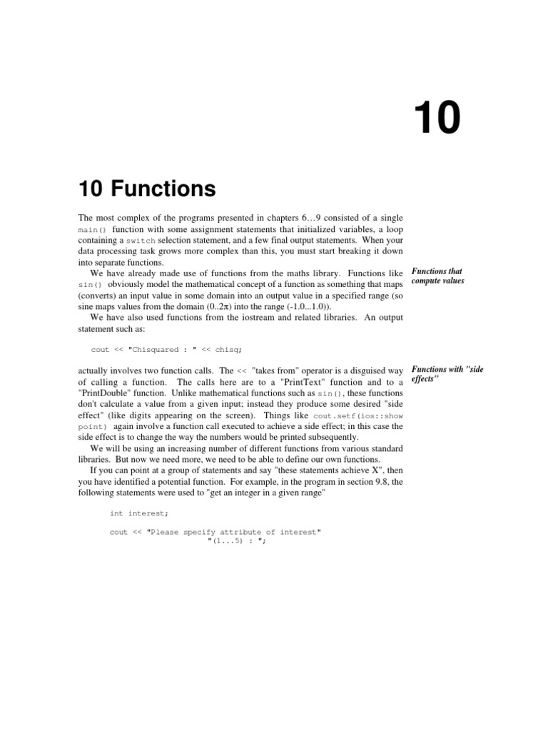 10 Functions | PDF | Computers