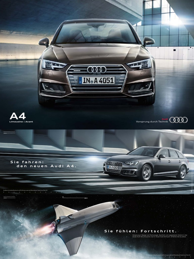 Audi A4 Avant and Sedan Flyer (Germany, 2016) | PDF