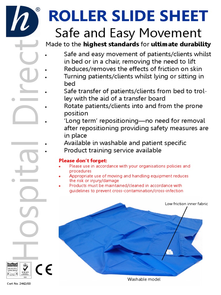Hospital Direct Roller Slide Sheet | PDF | Patient | Sterilization ...