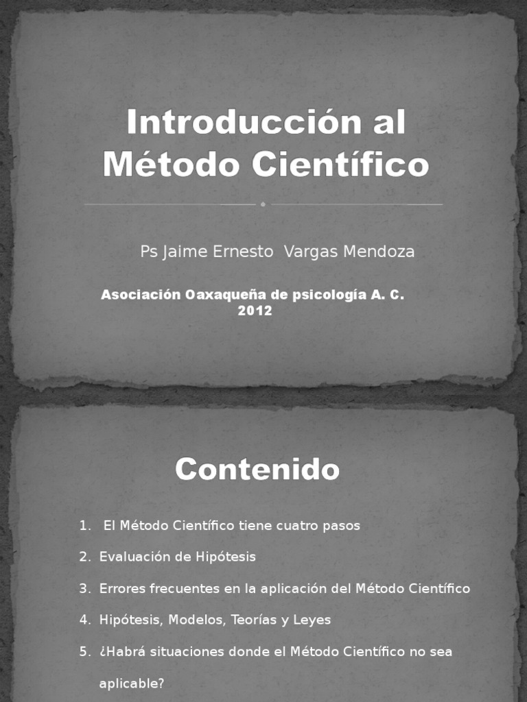 introduccion_metodo_cientifico | Teoría | Ciencia | Prueba gratuita de 30 días | Scribd