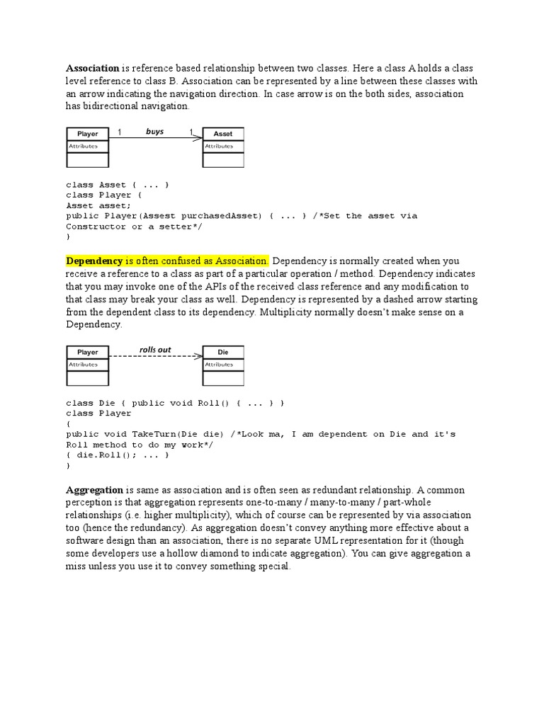 How To Convert A Class Diagram Into Java Code | PDF | Class (Computer Programming) | Models Of ...
