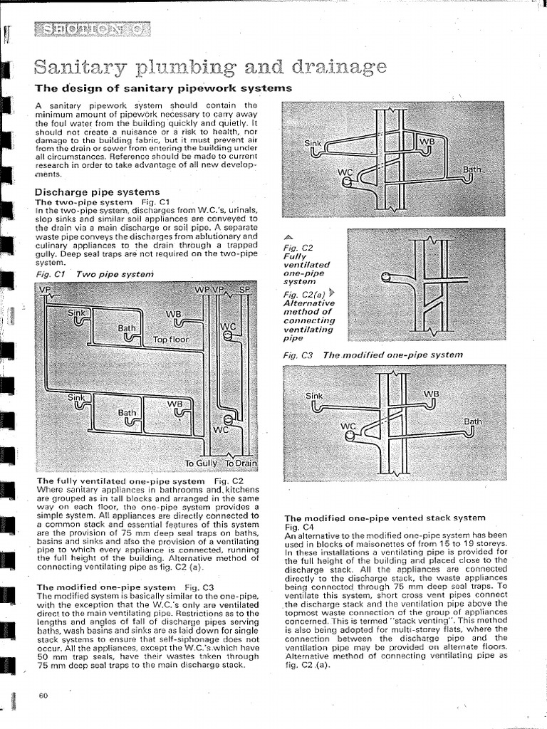 Sanitary System Design | PDF