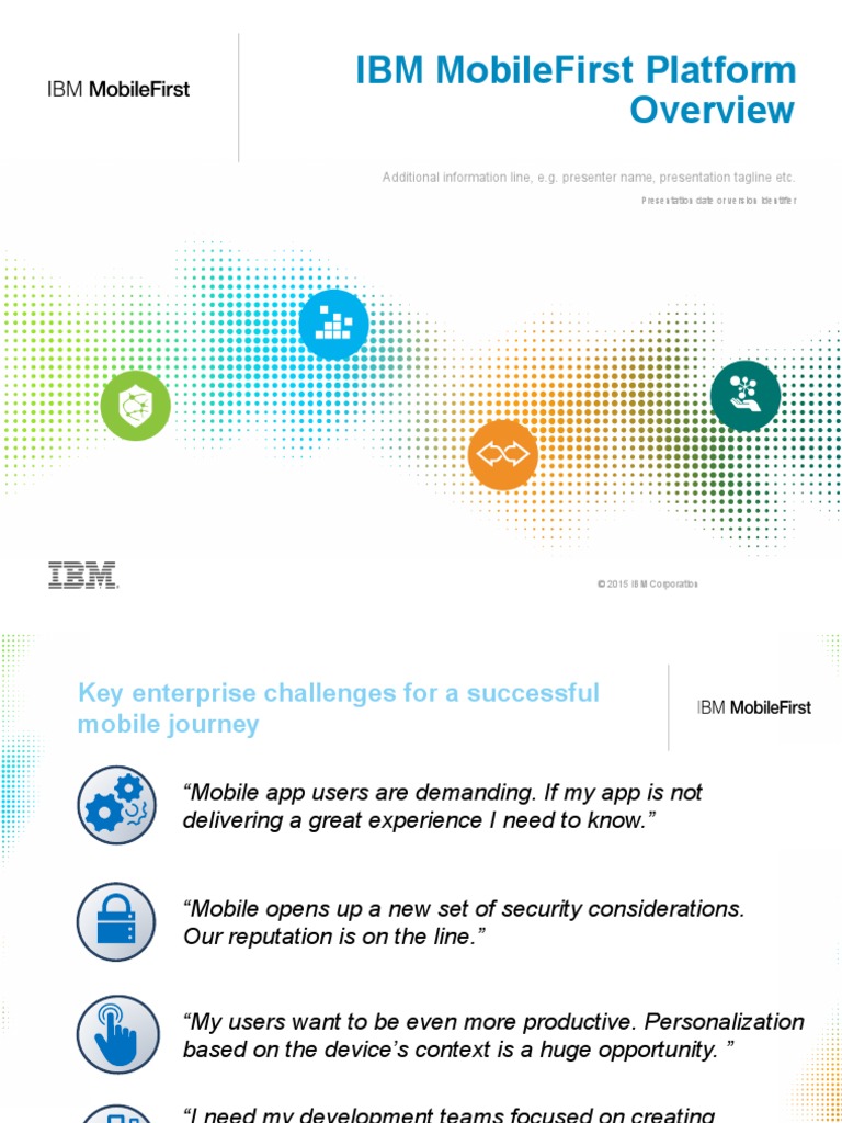 IBM MobileFirst Platform v7 Tech Overview | PDF | Representational ...