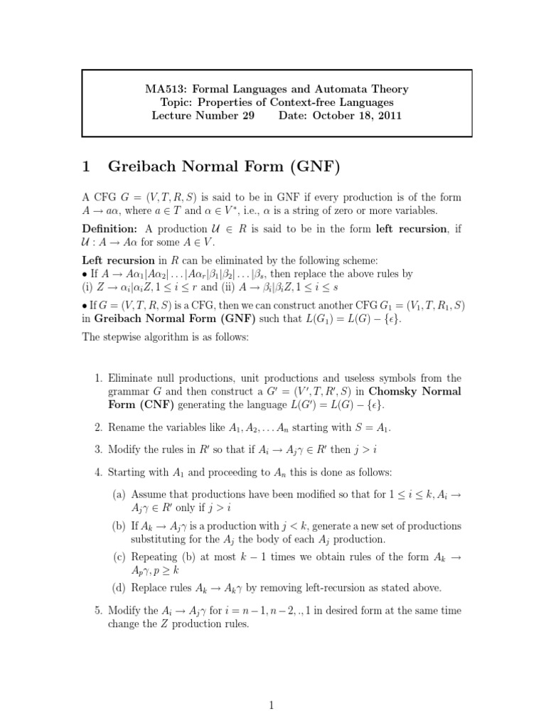 GNF PDF | PDF | Metalogic | Linguistics