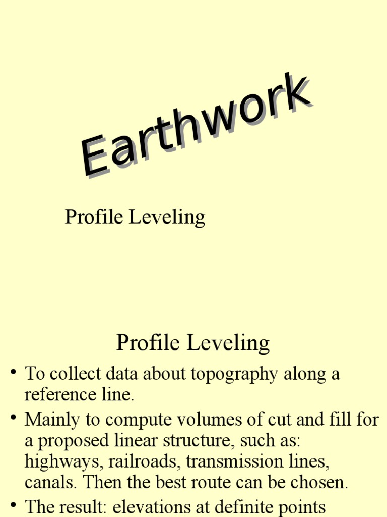 Profile Leveling | Download Free PDF | Teaching Mathematics | Science