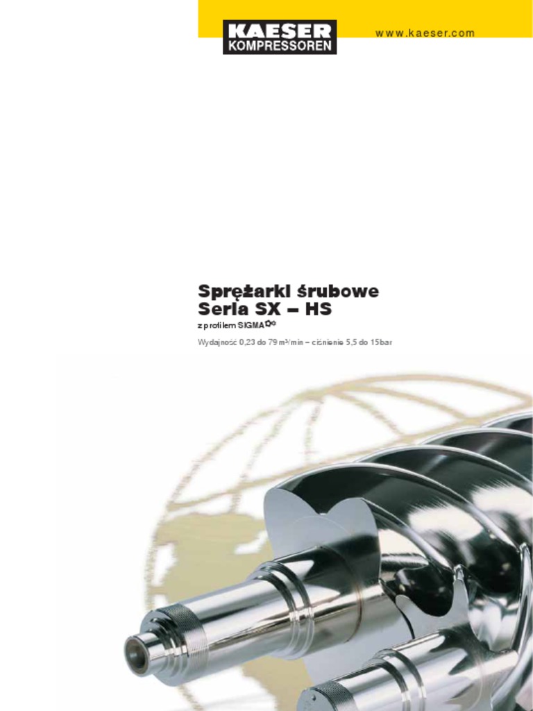 Sprezarki Srubowe Seria SX-HS KAESER | PDF