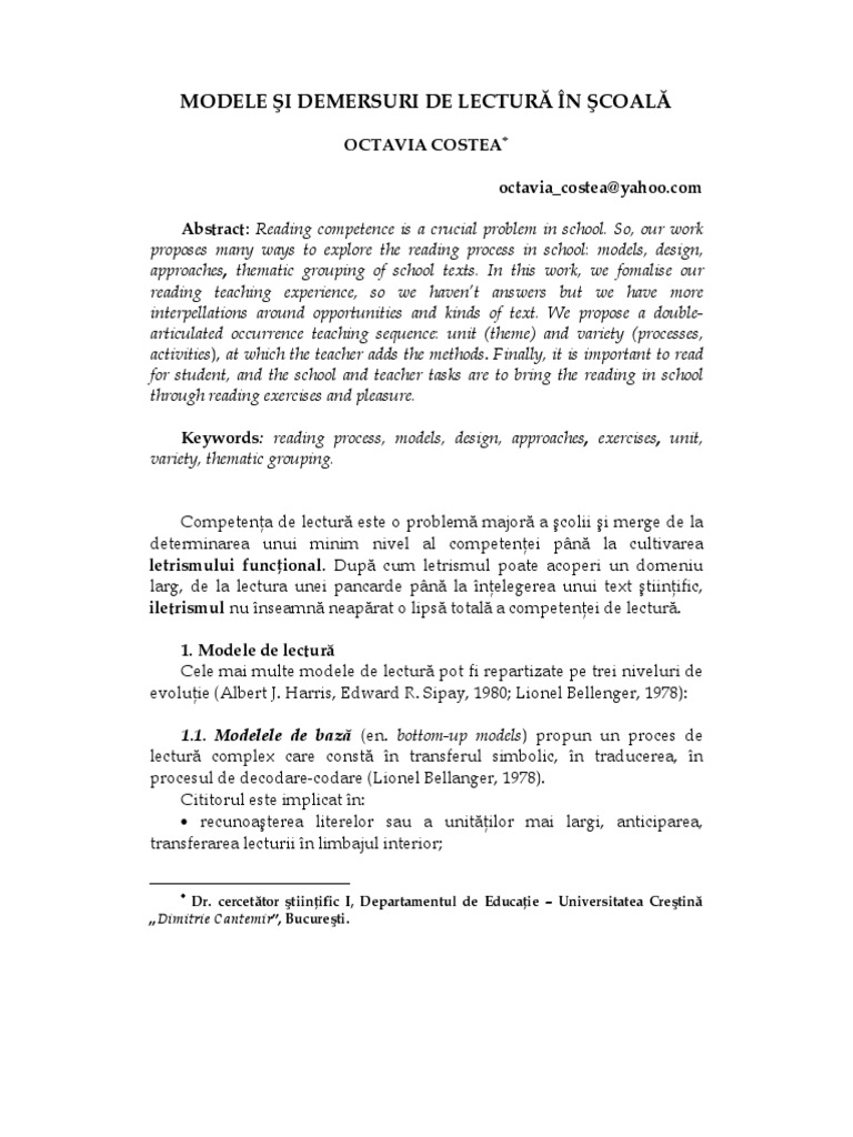 Enhancing Reading Competence in Schools | PDF