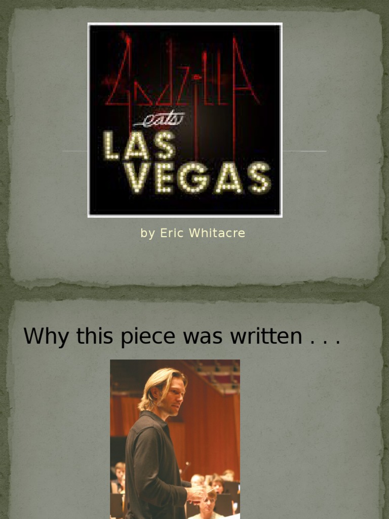 Godzilla Powerpoint | PDF | Saxophone | Musical Compositions