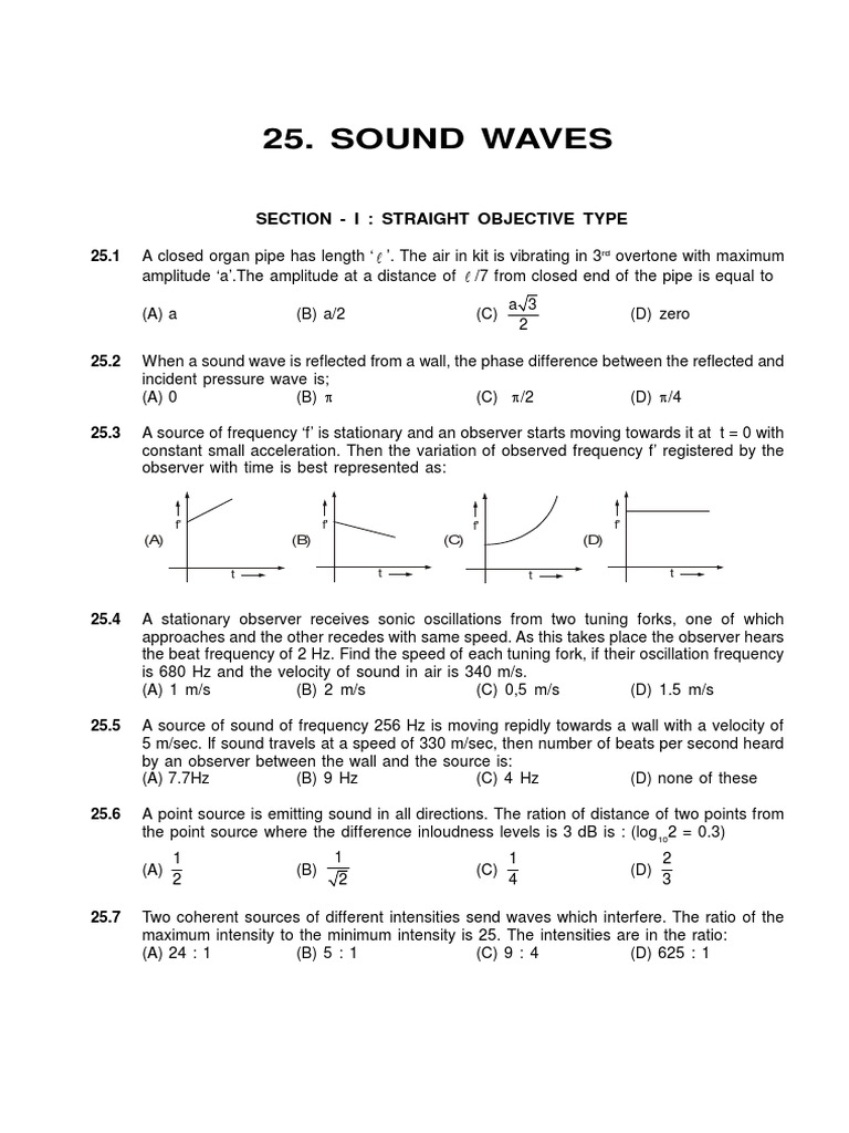 Sound Waves PDF | Download Free PDF | Amplitude | Sound