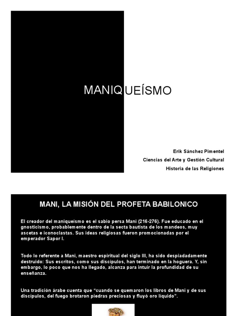 MANIQUEISMO | PDF