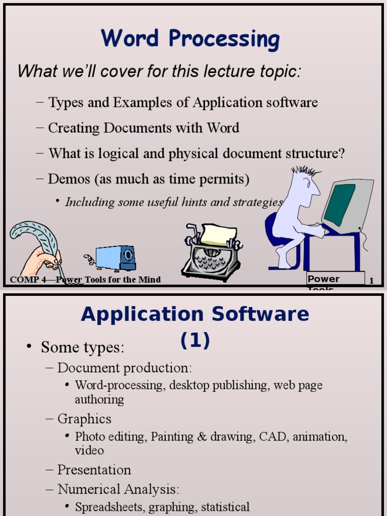 Word Processing: What We'll Cover For This Lecture Topic | PDF | Word ...