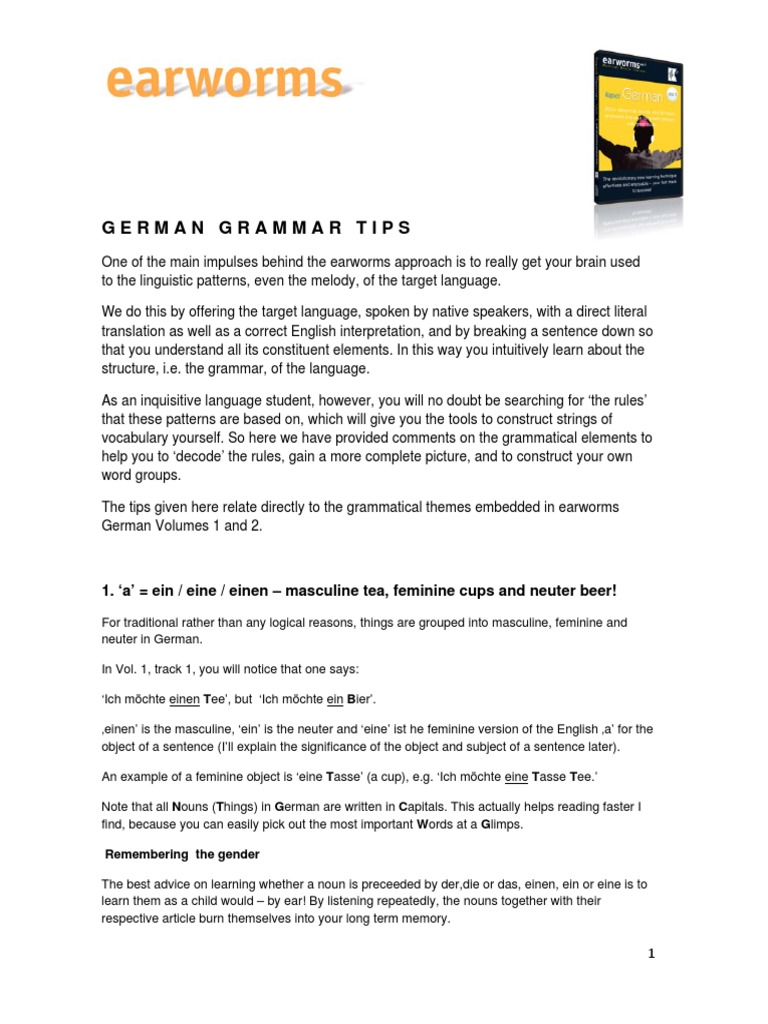 Understanding German Grammar: A Comprehensive Guide to Key Concepts and Rules Illustrated with ...