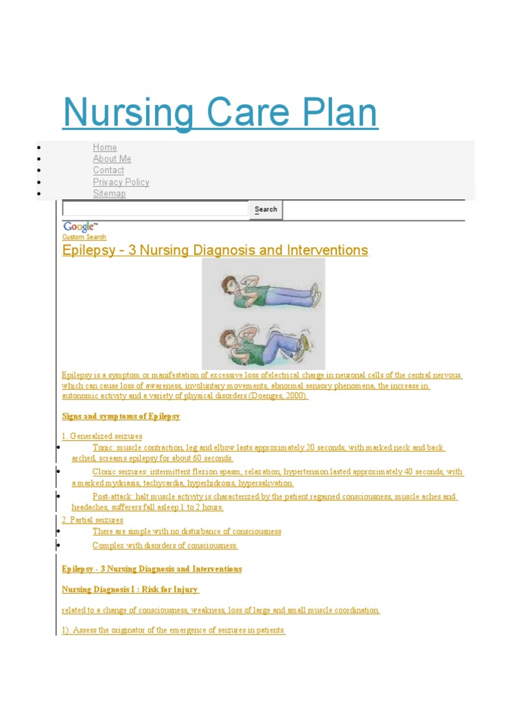 Nursing Care Plan | PDF | Epilepsy | Cancer