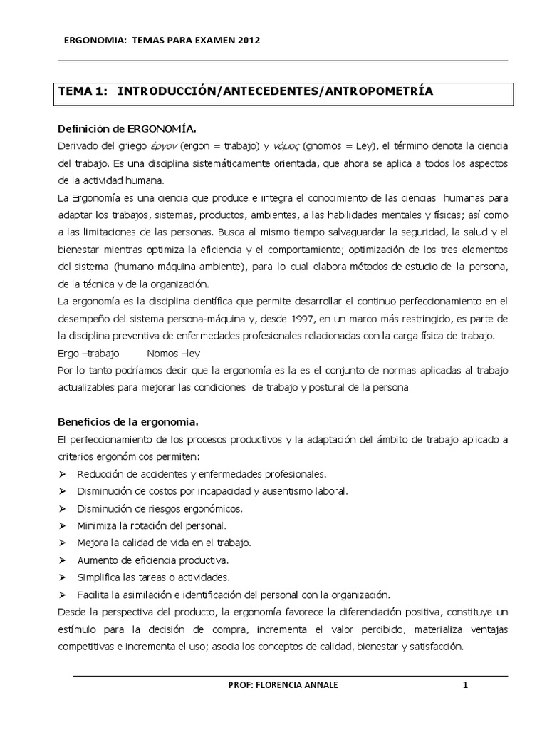 Ergonomia Fundamentos | PDF | Ritmo circadiano | Factores humanos y ...