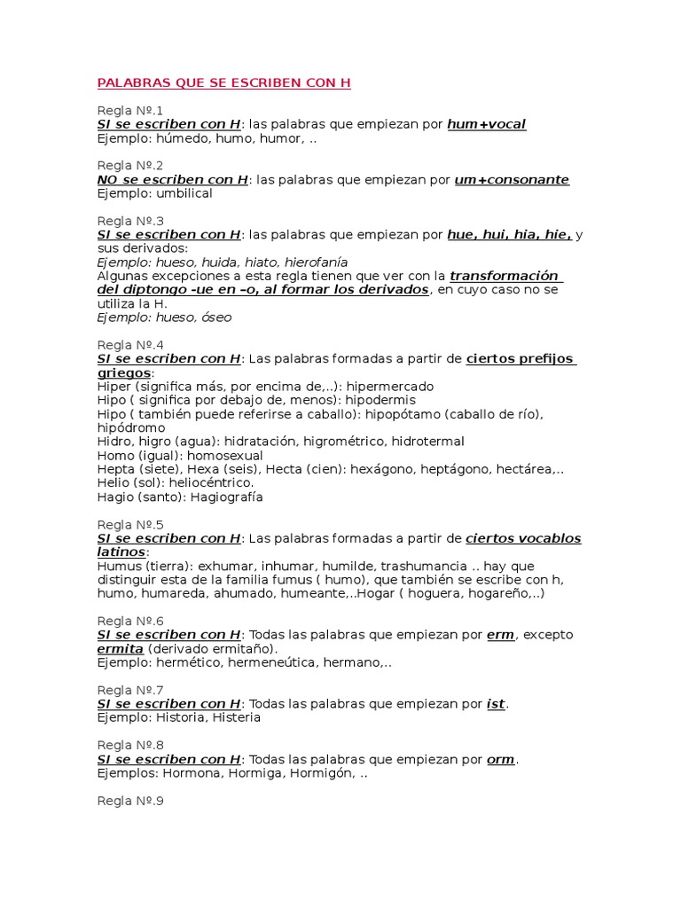 Reglas Ortograficas | PDF | Verbo | Lingüística