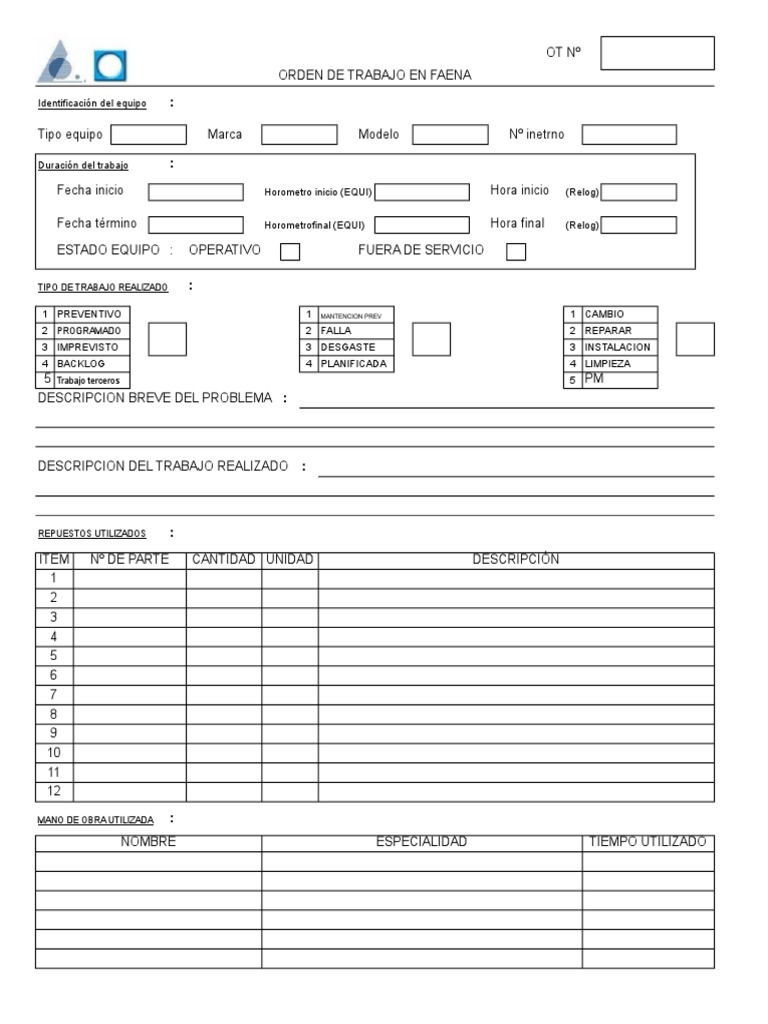 Formato Ot